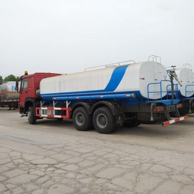 China 6×4 aandrijving Sinotruk HOWO Drinkwatertank Gebruikte watertruck voor de bouw Te koop