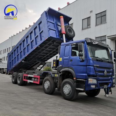 Cina Usato HOWO Dump Truck 8X4 12 ruote 371HP 380HP 400HP stile di sollevamento anteriore Buone condizioni in vendita