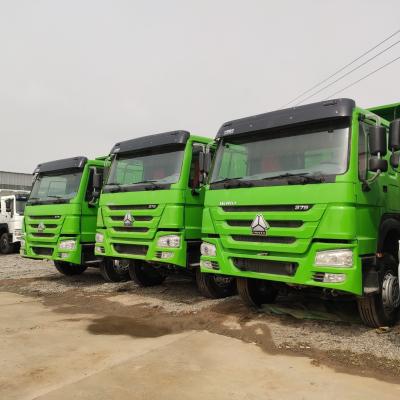 China WD615.47.D12.42 Engine Sinotruk HOWO 6X4 Green Color Secondhand Used Tipper Dump Truck for sale