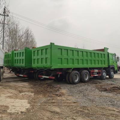 China WD615.47.D12.42 Engine Sinotruk HOWO 6X4 Green Color Secondhand Used Tipper Dump Truck for sale