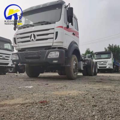 China 400L brandstoftanker van aluminiumlegering North Benz 6X4 Trailer Head Tractor Truck voor ontwerp Te koop