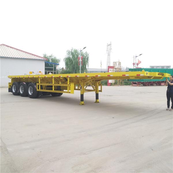 Quality Second Hand Flatbed Container Semi Trailer with 50T Load Capacity for sale