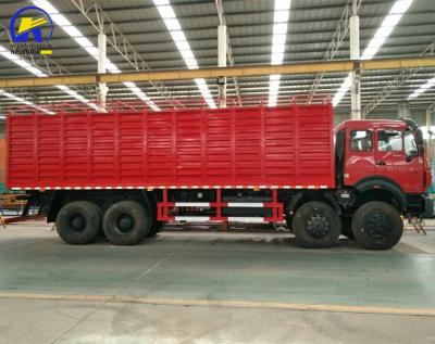 中国 ベイベン・ベンツ 8X8 12ホイール バン スタイル ボックス 貨物 トラック 20cbm バケツ サイズ 5600X2300X1500 販売のため