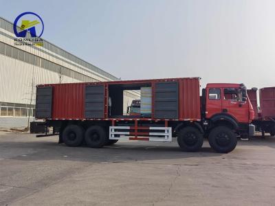 中国 ベイベン・ベンツ 8X8 12ホイール バン スタイル ボックス 貨物 トラック 20cbm バケツ サイズ 5600X2300X1500 販売のため