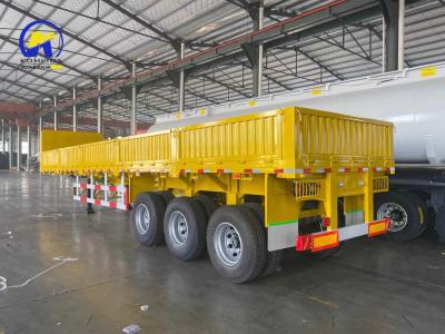 China Zijdekant aanhangwagen Semi-trailer Cargo-trailer met LED-licht en staalmateriaal Te koop