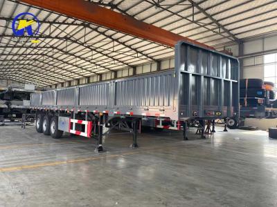 Cina 7000-8000mm Base delle ruote 3 assi 40FT Cargo Parete laterale semirimorchio con sistema ABS in vendita