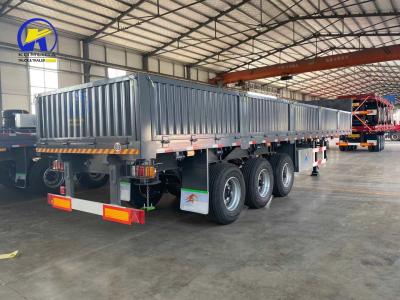 Cina 7000-8000mm Base delle ruote 3 assi 40FT Cargo Parete laterale semirimorchio con sistema ABS in vendita
