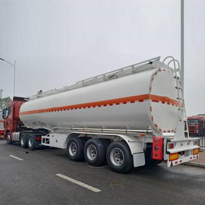 China 7000-8000mm Wheel Base 3 Axle 45000L Petrol Transport Oil Tanker Fuel Tanker Truck Trailer for sale