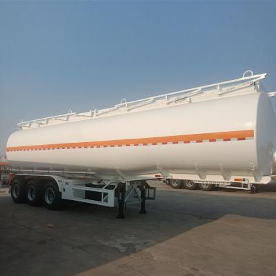 China 7000-8000mm Wheel Base 3 Axle 45000L Petrol Transport Oil Tanker Fuel Tanker Truck Trailer for sale