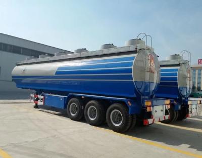 China 3 Axle Aluminum Fuel Oil Trailer Tanker Truck Used Fuel Tank Semi Trailer Truck Capacity for sale