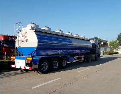 China 3 Axle Aluminum Fuel Oil Trailer Tanker Truck Used Fuel Tank Semi Trailer Truck Capacity for sale