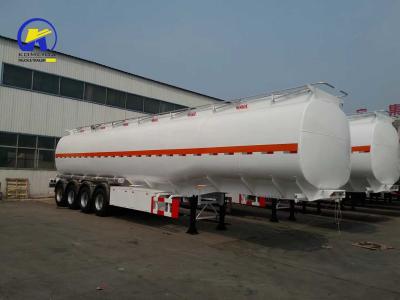 China 50t 3 Axles Fuel Tanker Trailer Semi-Trailer with Fire Extinguisher 2 Units Per Trailer for sale