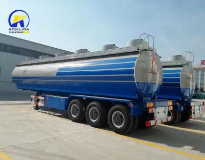 China Flatbed 3 Axles Diesel Tank Trailer Fuel Oil Tank Semi Trailer for Fuel Transportation for sale