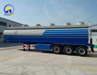 China Flatbed 3 Axles Diesel Tank Trailer Fuel Oil Tank Semi Trailer for Fuel Transportation for sale