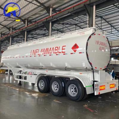 中国 2/3 軸 重油燃料タンク トラクター トラック アルミニウム歩道とツールボックスのための半トレーラー 販売のため