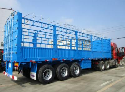 China Optional Twist Locks Heavy Duty 60-80tons Van Box Fence Cargo Semi Trailer 13m 14m 15m for sale