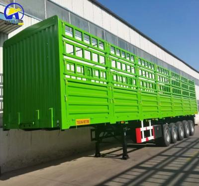 中国 30-100t 負荷容量 GCC 認定の半トレーラーとコンテナロック付きのサイドウォール 販売のため