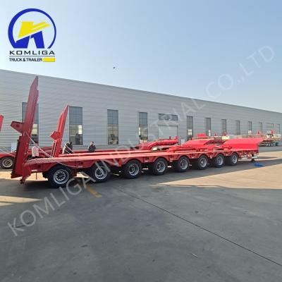 Cina 80 tonnellate di carico utile, autocarro a letto basso, rimorchio 2 caricatori di pneumatici di ricambio per soluzioni su misura in vendita