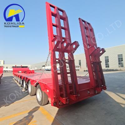 Cina 80 tonnellate di carico utile, autocarro a letto basso, rimorchio 2 caricatori di pneumatici di ricambio per soluzioni su misura in vendita
