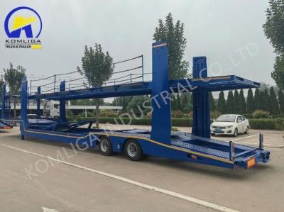 Cina 2 assi 6-8 unità sollevamento idraulico trasporto trasportatore auto rimorchio con 13/16 tonnellate asse in vendita