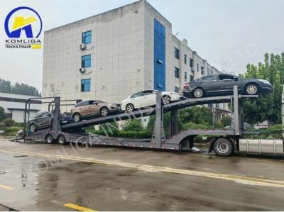 Cina 2 assi 6-8 unità sollevamento idraulico trasporto trasportatore auto rimorchio con 13/16 tonnellate asse in vendita