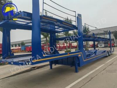 Cina 2 assi 6-8 unità sollevamento idraulico trasporto trasportatore auto rimorchio con 13/16 tonnellate asse in vendita