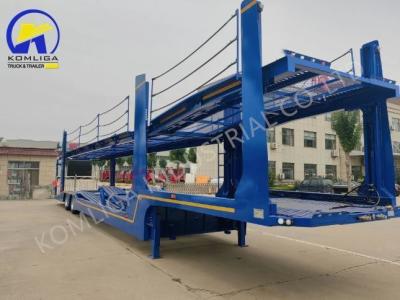 Cina 2 assi 6-8 unità sollevamento idraulico trasporto trasportatore auto rimorchio con 13/16 tonnellate asse in vendita