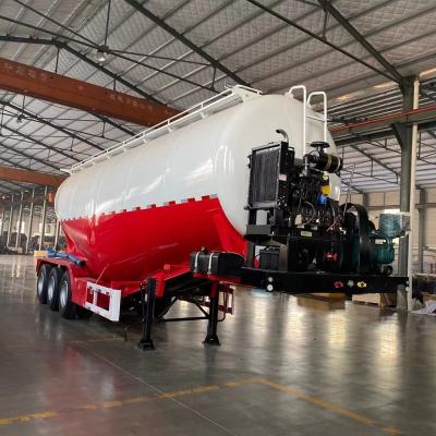 Cina Forma V 40cbm 3 assi Dry Tanker Bulk Powder Tank Semi-trailer con trasporto agevole in vendita