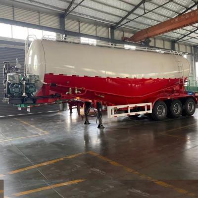 Cina Forma V 40cbm 3 assi Dry Tanker Bulk Powder Tank Semi-trailer con trasporto agevole in vendita