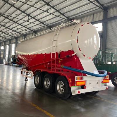 Cina Forma V 40cbm 3 assi Dry Tanker Bulk Powder Tank Semi-trailer con trasporto agevole in vendita