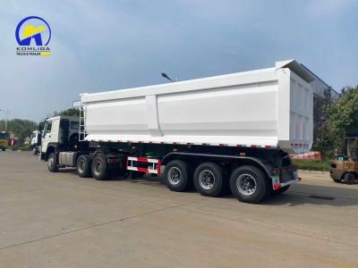 China 2/3/4 Axles Tipper Trailer 60ton 70ton 80ton Capacity Front Lifting Semi Dump Trailer for sale