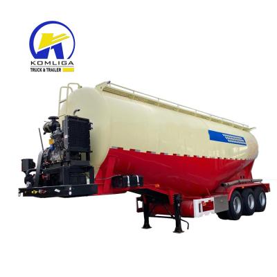 China Twee stukken 4 kg brandblusser Transport bulk poeder V-vorm cement tankwagen halve aanhanger Te koop