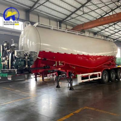 China 50T Load Capacity ABS Optional 2 Axle 3 Axle Cement Bulker Cement Tanker Semi-Trailer for sale