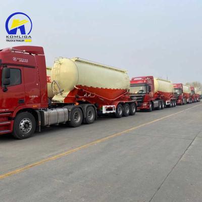 Cina Guardia di sicurezza standard 2/3 assi 50 tonnellate Cimento a sfera di polvere secca serbatoio rimorchio in vendita