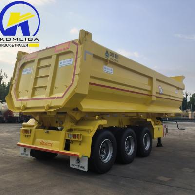 China Sinotruk 3axle U Shape 70ton Dump Trailer Dumper Semi Trailer Wabco Braking System for sale