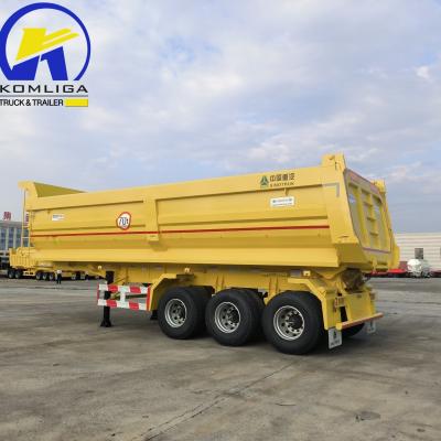 China Sinotruk 3axle U Shape 70ton Dump Trailer Dumper Semi Trailer Wabco Braking System for sale