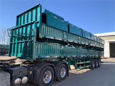 China Removable And Adjustable Side Panels Flatbed Semi Truck Trailer 2/3/4 Axles With Sides for sale