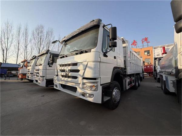 Quality 2022 Used HOWO Dump Truck 371 HP Diesel Heavy Duty Euro 2/3 New Cab and Tires 5.6m 7.4m Long Lifespan for sale