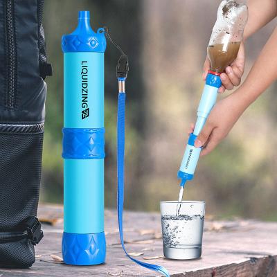 Cina Filtro da acqua di LIQUIDZING Straw Water Filter Pump 2 in 1 uso in vendita