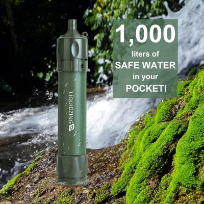 Cina Uso personale di emergenza di Mini Portable Survival Filter Straw 0.01um in vendita