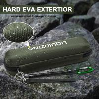 China Filter Straw Travel Carry Case Hardshell Green Customized for sale