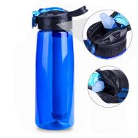 China Carbon Camping Drinking Bottle With Filter 6mm Thick LIQUIDZING for sale