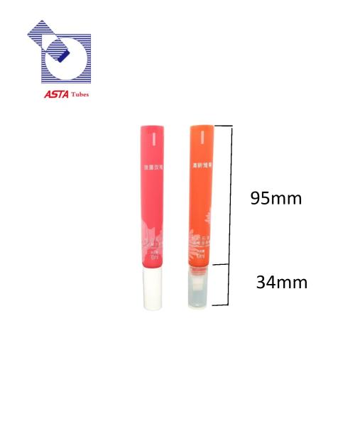Quality 10ml D15mm Velvet Shining Lipstick Tube Packaging With Flocking Applicator for sale