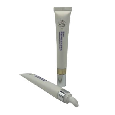 China 10ml Sliver Eye Cream Cosmetic Tube in Stock 15ml Squeeze Soft Tube with Massage Applicator Zinc Alloy Eye Cream Tube Packaging for sale