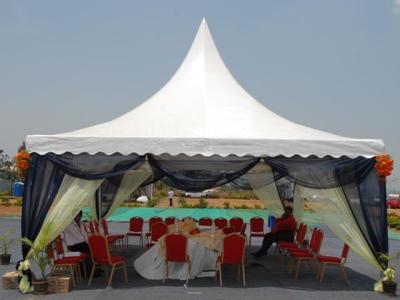China large white color 8*8m  Garden Pagoda Gazebo Canopy Tent with cheap factory price for sale