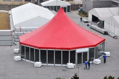 China 2021 hot sale  10m hexagonal  tent with white color,aluminium structure,pvc roof cover on sale for sale