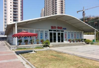 China white 15x60m white arcum pvc fabric high peak tent roof top marquee tent for 800 people for sale