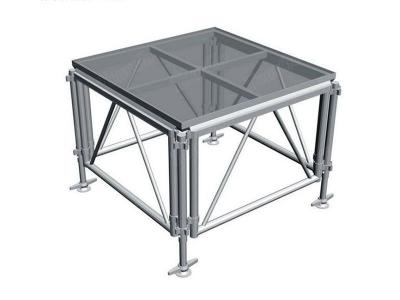 China 1.22x1.22m Plywood Portable Stage Outdoor Performance Aluminum Stage Adjustable Height Used Stage For Sale for sale