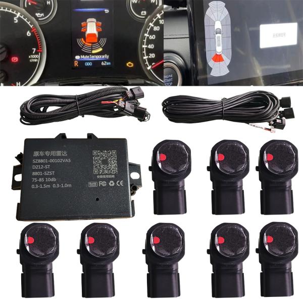 Quality Toyota Land Cruiser Front Rear Parking Sensor System 8 Sensors Plug And Play Easy Install for sale