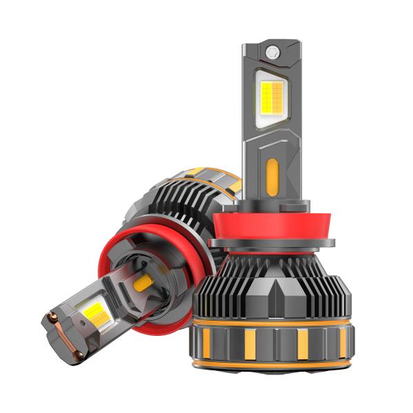 Quality 100W 7400 Lumens Car LED Headlight Bulb with App And Remote Control for sale